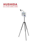 China Indoor Face Recognition Thermometer 10 Points Capactive Touch Dual Infrared Camera for sale
