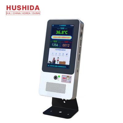 China Omnidirectional 8 Inch Touchless Temperature Kiosk Face Scan for sale