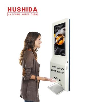 China Touch Screen LCD 1920x1080 Automatic Hand Sanitizer Dispenser for sale