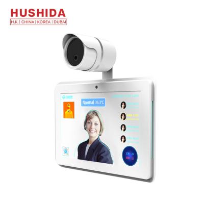 China Touchless detection Face Recognition Thermometer Terminal 10 Inch IPS LCD Screen for sale