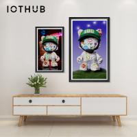 China Custom OEM 43 Inch Digital Picture Frame NFT Frame Display Antiglare for sale