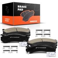 China 8pcs Front & Rear Ceramic Brake Pads with Sensor for Chevrolet Silverado 1500 HD GMC Hummer for sale