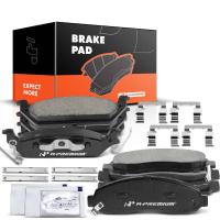 China 8pcs Front & Rear Ceramic Brake Pads with Sensor for Dodge Dakota 2003-2004 3.7L 4.7L 3.9L 5.9L for sale