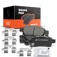 China 4pcs Rear Driver & Passenger Ceramic Brake Pads with Sensor for Honda Odyssey 2005 2006 2007 2008 2009 2010 V6 3.5L for sale