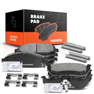 China 8pcs Front & Rear Ceramic Brake Pads with Sensor for Jeep Commander 06-10 Grand Cherokee 05-10 for sale