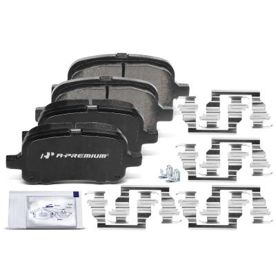 China 4pcs Front Driver & Passenger Ceramic Brake Pads with Sensor for Lexus ES300 RX300 99-01 Toyota Avalon Camry Solara for sale