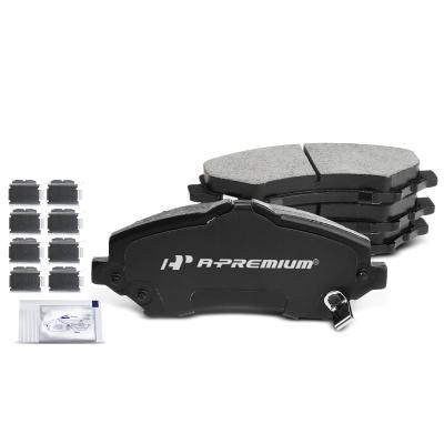 China 4pcs Front Driver & Passenger Ceramic Brake Pads with Sensor for Jeep Wrangler Volkswagen Dodge Journey Chrysler Ram for sale