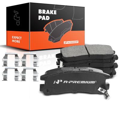 China 4pcs Rear Driver & Passenger Ceramic Brake Pads with Sensor for Plymouth Colt Dodge Chrysler Eagle Mitsubishi for sale