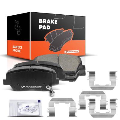 China 4pcs Front Driver & Passenger Ceramic Brake Pads with Sensor for Hyundai Azera 12-17 Santa Fe Kia Sorento 11-15 for sale
