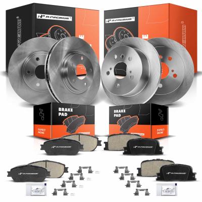China Front & Rear Disc Brake Rotors & Ceramic Brake Pads for Lexus ES300 2003 ES330 for sale