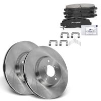 China Front Disc Brake Rotors & Ceramic Brake Pads for Honda Ridgeline 2012-2014 3.5L for sale