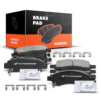 China 8pcs Front & Rear Ceramic Brake Pads with Sensor for Chevrolet Trailblazer GMC Acadia Envoy Buick for sale