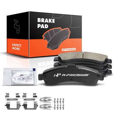 China 4pcs Front Driver & Passenger Ceramic Brake Pads with Sensor for Chevrolet Trailblazer 02-05 GMC Envoy Buick Isuzu for sale