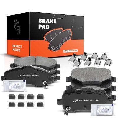 China 8pcs Front & Rear Ceramic Brake Pads with Sensor for Chrysler Town & Country Dodge Grand Caravan for sale