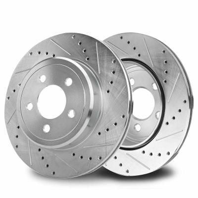 China Rear Drilled Disc Brake Rotors for Chrysler 300 Dodge Challenger Charger Magnum for sale