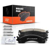 China 4pcs Front Driver & Passenger Ceramic Brake Pads with Sensor for Dodge Ram 2500 Ram 3500 2000 2001 2002 for sale