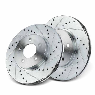 China Front Drilled & Slotted Disc Brake Rotors for Ford Escape 05-12 Mazda Mercury for sale