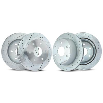 China Front & Rear Drilled Disc Brake Rotors for Chevrolet Silverado 1500 Cadillac GMC for sale