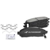 China 4pcs Front Driver & Passenger Ceramic Brake Pads with Sensor for Nissan Frontier 2005-2019 Pathfinder Suzuki Equator for sale