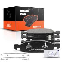 China 4pcs Front Driver & Passenger Ceramic Brake Pads with Sensor for Jeep Grand Cherokee 1999 2000-2002 L6 4.0L V8 4.7L for sale