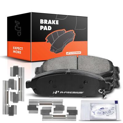 China 4pcs Front Driver & Passenger Ceramic Brake Pads with Sensor for Jeep Commander 2006-2010 Grand Cherokee 2005-2010 for sale