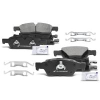 China 8pcs Front & Rear Ceramic Brake Pads with Sensor for Jeep Grand Cherokee 2011-2018 Dodge Durango for sale