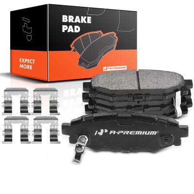 China 4pcs Rear Driver & Passenger Ceramic Brake Pads with Sensor for Subaru Impreza 2008-2019 Forester Outback WRX Scion for sale