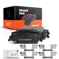 China 4pcs Front Driver & Passenger Ceramic Brake Pads with Sensor for Subaru Legacy 90-96 Impreza with Anti-Rattle Clip for sale