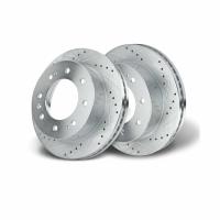 China Front Drilled Brake Rotors for Chevy Silverado 2500 3500 HD GMC Sierra 2500 HD for sale