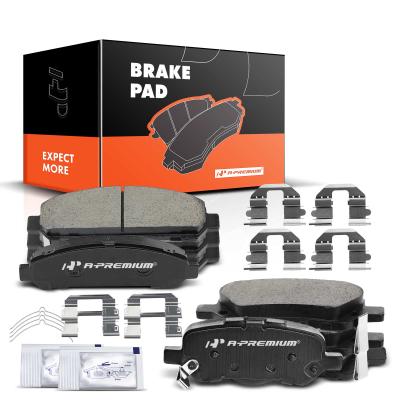 China 8pcs Front & Rear Ceramic Brake Pads with Sensor for Toyota Venza 2009 2010-2016 L4 2.7L V6 3.5L for sale