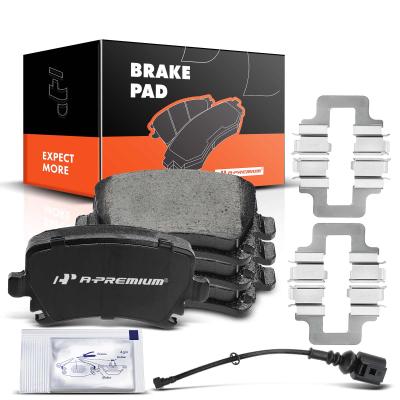 China 4pcs Rear Driver & Passenger Ceramic Brake Pads  for Audi A3 Quattro A6 Quattro Volkswagen Passat Golf R for sale