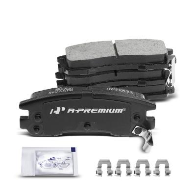 China 4pcs Rear Driver & Passenger Ceramic Brake Pads with Sensor for Buick Allure Cadillac Chevrolet Pontiac Oldsmobile for sale