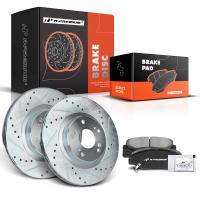 China Front Drilled Rotors & Ceramic Brake Pads for Honda Civic 12-15 CR-V Acura ILX for sale