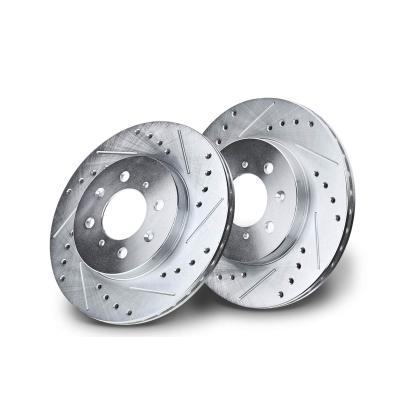 China Front Drilled Brake Rotors for Honda Civic 90-05 Fit Insight Acura EL Integra for sale