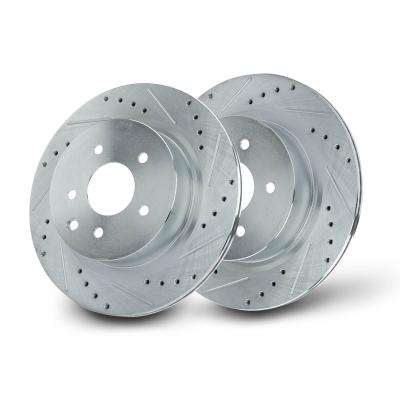 China Rear Drilled Brake Rotors for Nissan Maxima 2009-2014 2016-2017 2019 3.5L for sale