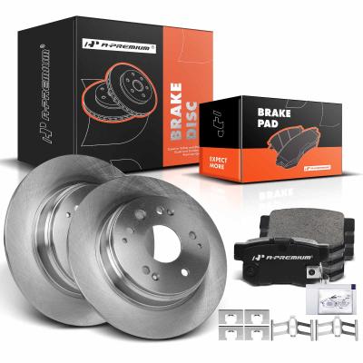 China Rear Disc Brake Rotors & Ceramic Brake Pads for Acura TL 1999-2003 V6 3.2L for sale