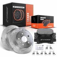 China Rear Drilled Rotors & Ceramic Brake Pads for Toyota Avalon Camry 02-06 Solara for sale