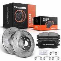 China Front Drilled Rotors & Ceramic Brake Pads for Acura MDX 2003-2006 V6 3.5L for sale