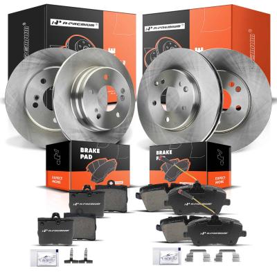 China Front & Rear Disc Brake Rotors & Ceramic Brake Pads for Mercedes-Benz C230 C240 for sale