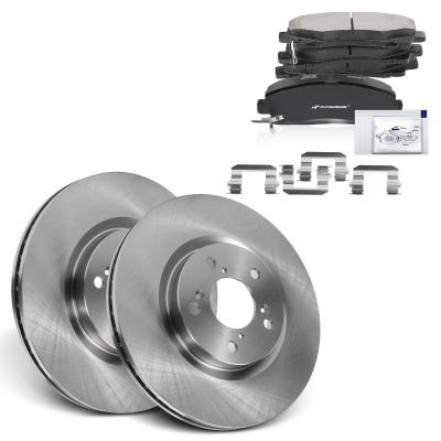 China Front Disc Brake Rotors & Ceramic Brake Pads for Acura TL 2009-2014 V6 3.5L 3.7L for sale