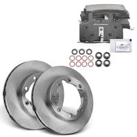 China Front Disc Brake Rotors & Ceramic Brake Pads for Chevrolet Tahoe GMC K1500 Dodge for sale