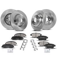 China Front & Rear Disc Brake Rotors & Ceramic Brake Pads for Acura TL 2009-2014 for sale