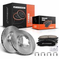 China Front Disc Brake Rotors & Ceramic Brake Pads for Nissan Frontier 03-04 Xterra for sale