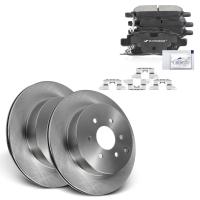 China Rear Disc Brake Rotors & Ceramic Brake Pads for Nissan Pathfinder 2005-2012 4.0L for sale