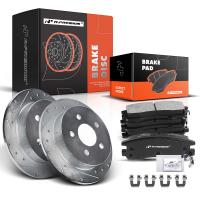 China Rear Drilled Rotors & Ceramic Brake Pads for Buick Century Regal Chevy Impala for sale