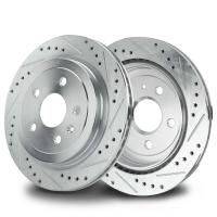 China Rear Drilled Disc Brake Rotors for Chevy Camaro 2010-2015 Cadillac CTS 2008-2019 for sale
