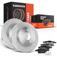 China Rear Drilled Rotors & Ceramic Brake Pads for Ford Focus 2012-2018 for sale