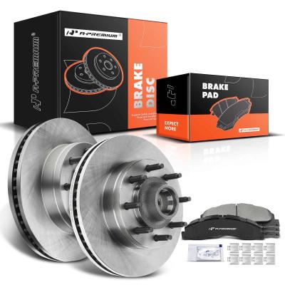 China Front Disc Brake Rotors & Ceramic Brake Pads for Ford E-150 E-350 Super Duty for sale