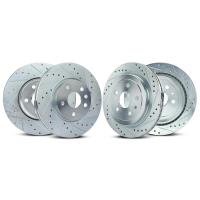 China Front & Rear Drilled Disc Brake Rotors for Chevrolet Camaro 2010-2015 V6 3.6L for sale