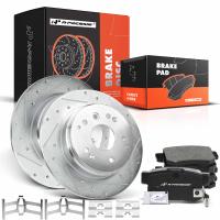China Rear Drilled Rotors & Ceramic Brake Pads for Acura TL 2004-2008 for sale
